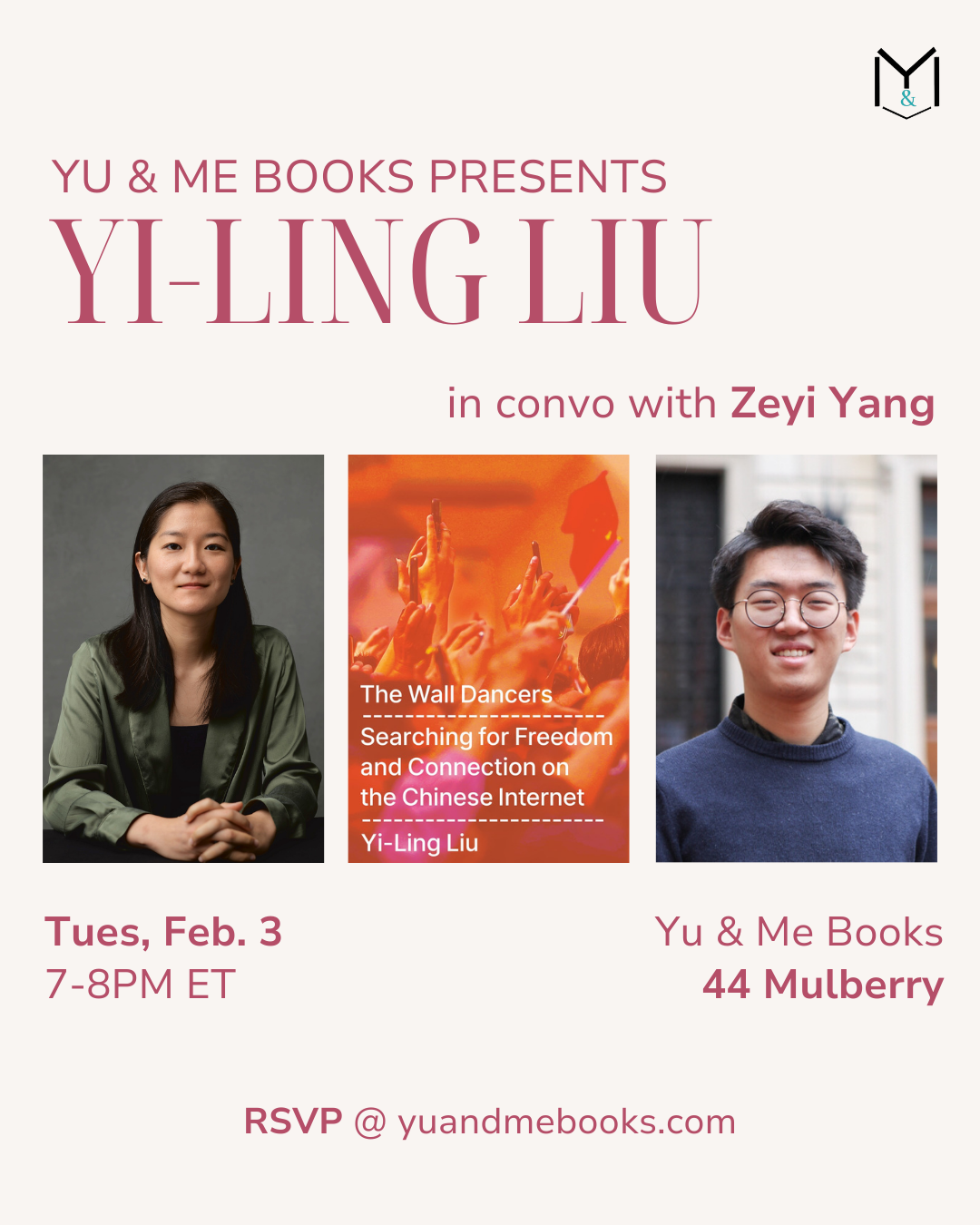 Book Launch | The Wall Dancers by Yi-Ling Liu – Yu & Me Books